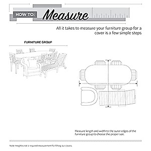 Classic Accessories Veranda Water-Resistant 100 Inch Conversation Set/General Purpose Patio Furniture Cover, Patio Furniture Covers, Pebble/Bark/Earth
