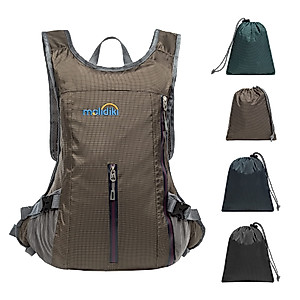 Hiking Daypack,Water Resistant Lightweight Packable Backpack, Foldable Backpack for Travel Camping Outdoor, Women Men Use (Army green)