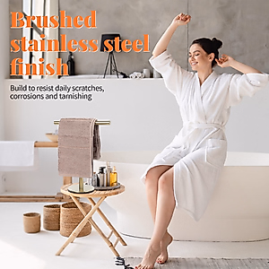 Bathroom Hand Towel Holder Stand，T-Shape Hand Towel Holder Stand SUS304 Stainless Steel for Bathroom，Kitchen or Vanity Countertop