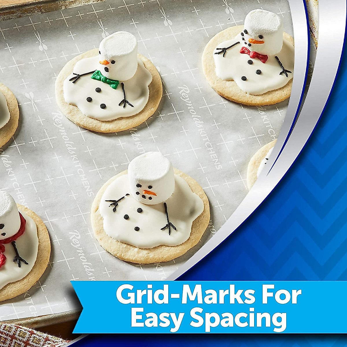 Reynolds Kitchens Cookie Baking Sheets, Pre-Cut Parchment Paper (22 Sheets, Pack of 2)