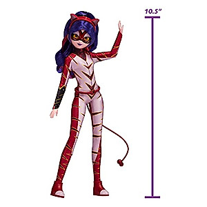 Miraculous Ladybug and Cat Noir Toys Fashion Doll | Articulated 26cm Doll with Accessories Kwami | Purple Tigress Figurine | Bandai Dolls