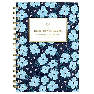 At-A-Glance Emily Ley 2023 Simplified Planner Weekly/Monthly 8.5" x 5.375", Floral