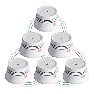 AEGISLINK Fire Alarm Smoke Detector with Photoelectric Sensor, 10-Year Battery Smoke Alarm, S220