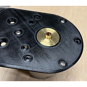 Sub-Base With Dust Collection Fittings for Bosch Colt 1.25-HP Trim Router (GKF125CEK) - Buried Cuts, Dadoes, Grooves, Edges, and More! (Threaded Bushing Hole) - Made in USA