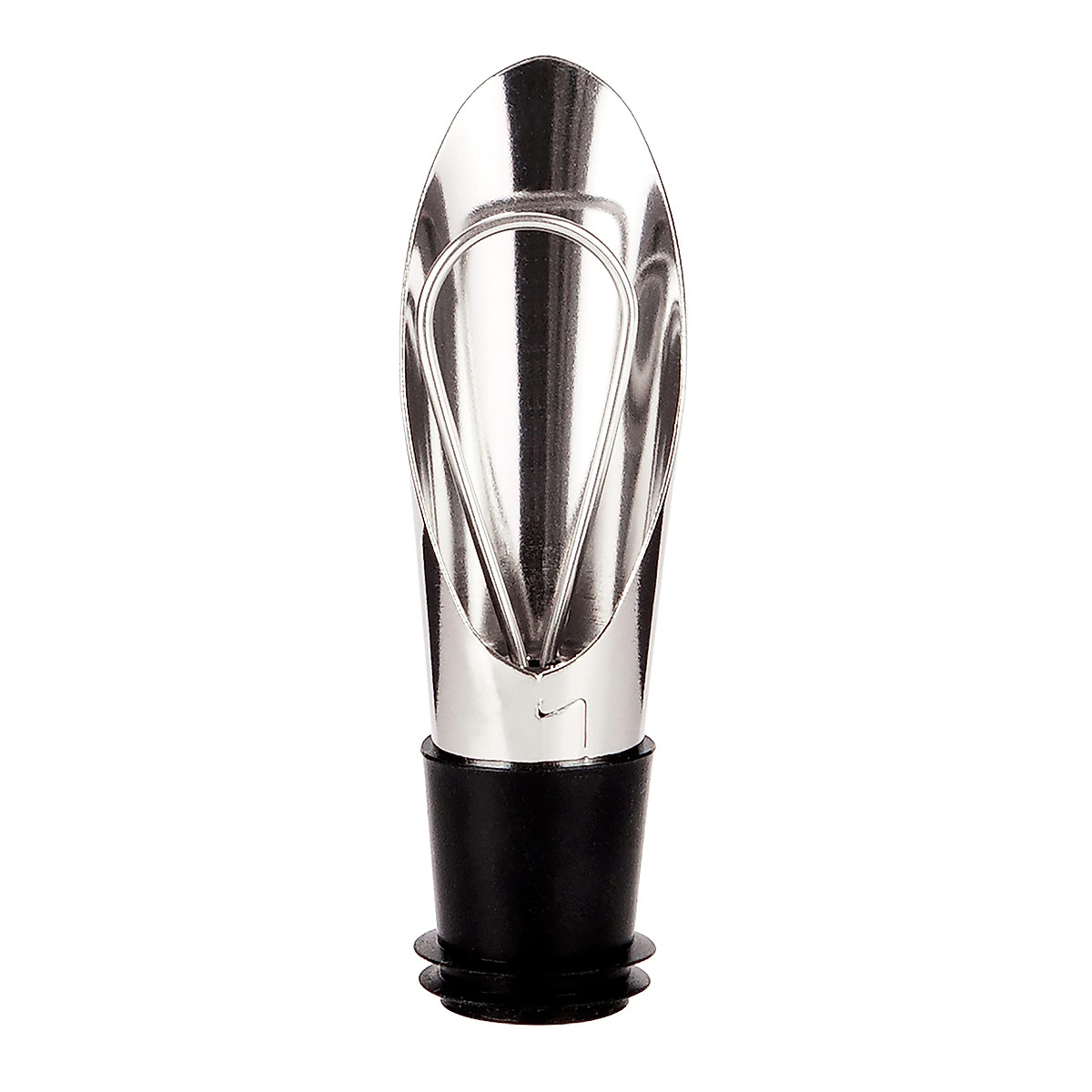 Ozeri Nouveaux II Electric Wine Opener in Black, with Foil Cutter, Wine Pourer and Stopper