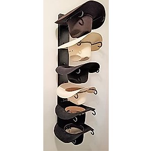 Mark Christopher Collection American Made Classic Six Tier Hat Holder Black
