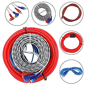 DriSentri 1 Set of Car Audio Wire Wiring Kit Car Speaker Woofer Cables Car Power Amplifier Audio Line Power Line for Car Modification