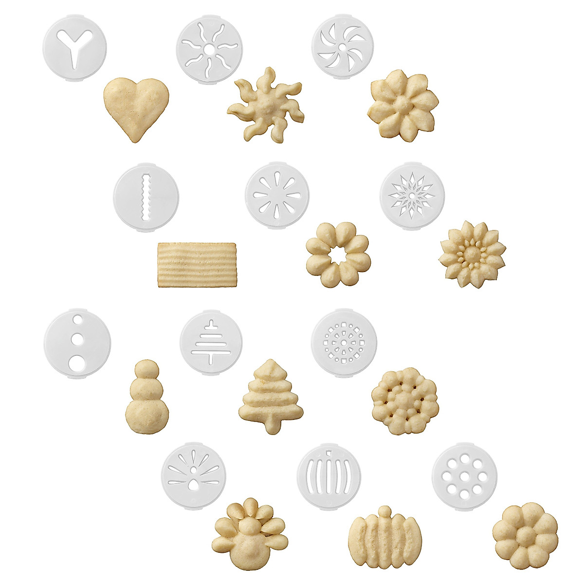 Wilton Simple Success Cookie Press, 13-Piece
