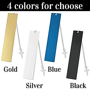 Personalized Bookmarks- Metal Custom Bookmarks Engraved Photo Text- Stainless Steel Customized Bookmark for Men Women Kids,Teachers,Students,Book Lovers Gifts for Valentine's Day,Birthday