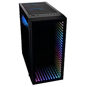 Empowered PC Continuum Micro Gaming Desktop - AMD Quad Core Ryzen 3 5300G Processor with AMD Radeon Graphics, 16GB RAM, 512GB NVMe SSD, WiFi, Windows 11 Home - RGB Gamer Computer