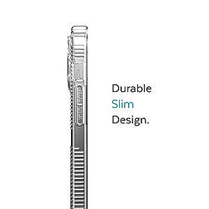 Speck Clear iPhone 14 Pro Case - Slim Phone Case with Drop Protection, Scratch Resistant & Anti Yellowing Case with No Slip Grip for iPhone 14 Pro 6.1 Inch Model - GemShell Grip Hard Case