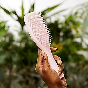 Tangle Teezer The Ultimate Detangler Plant Brush, Dry and Wet Hair Brush Detangler for All Hair Types, Marshmallow Pink