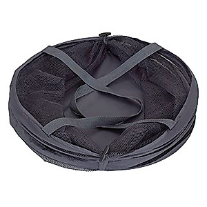 Household Essentials 2027-1 Pop-Up Collapsible Mesh Laundry Hamper | Charcoal