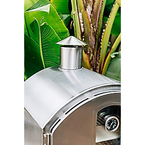 Summerset 'The Oven' Outdoor Built-in or Counter Top Large Capacity Gas Oven with Pizza Stone and Smoker Box, 304 Stainless Steel Construction, Natural Gas