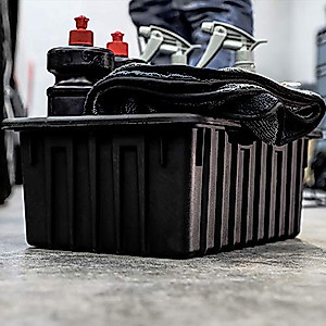 SGCB Deluxe Utility Cleaning Caddy Basket Organizer DIY Divided Plastic Shower Storage Caddy Tote Portable 6 Compartment Bucket Shower Janitorial Caddy Large Capacity For Shower Supplies w/ 6 Dividers