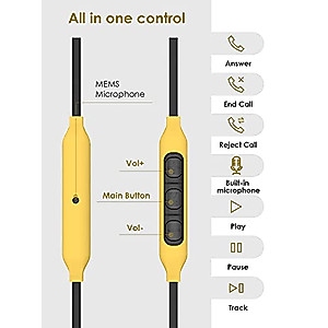 iPhone Headphones Wired with Lightning Connector, Wired Earbuds for iPhone,Apple MFi Certified Earphones with Microphone & Volume Control，Compatible for iPhone 14/13/12/11/Pro Max/XR/XS/X/8/7/SE