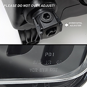 AKKON - For 2005 2006 2007 2008 2009 Ford Mustang OE Direct Replacement Black Headlights Lamp Left + Right