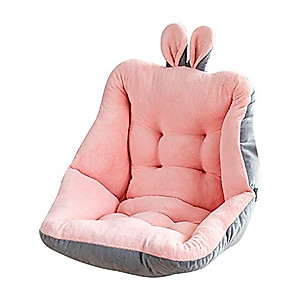 Back Rest Support Pillow ,Chair Cushion,Seat Cushion,Reading Pillow,Semi-Enclosed One Seat Cushion Comfort Semi-enclosed One Seat Cushion For Office ChairSeat Cushion (Color : Gray) ( Color : Pink )