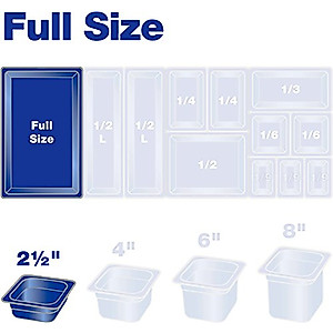 CFS 10400B03 StorPlus High Heat Food Pan, 2.5" Deep, Full Size, Black