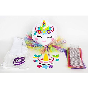 Ruckus Kids Unicorn Pillow Craft – DIY Cute Colorful Fleece Knot Pillow Kit – No-Sew Easy-to-Make Arts and Craft Kit for Kids– Unicorn Bedroom Decor