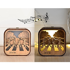 MissLiGarden Handmade Music Box, Vintage Wooden,Best Gifts for Wife Husband Girlfriend Boyfriend Girl Boy Son Daughter, Anniversary, Birthday, Valentine's Day… (Let It Be)