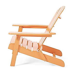 Christopher Knight Home Doris Outdoor Adirondack Chair (Set of 2), Tangerine
