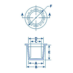 T.866/.975RD1 Tapered Cap Plug - OD 0.866-0.975"(22-24.8mm), ID 0.803-0.912"(20.4-23.2mm), Flange OD 1.130"(28.7mm) - Red LDPE MOCAP (qty100)