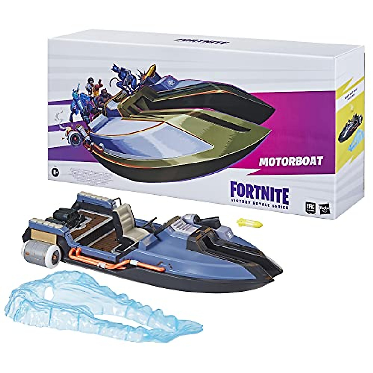 FORTNITE Hasbro Victory Royale Series Motorboat Deluxe Collectible Vehicle with Accessories, 19.6-inch
