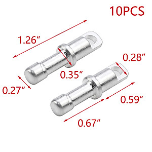 T Tulead 10PCS Tent Pole Repair Sleeve Tent Pole End Plug Aluminum Alloy Spare End Plugs for 8.5mm/0.33" Tent Poles