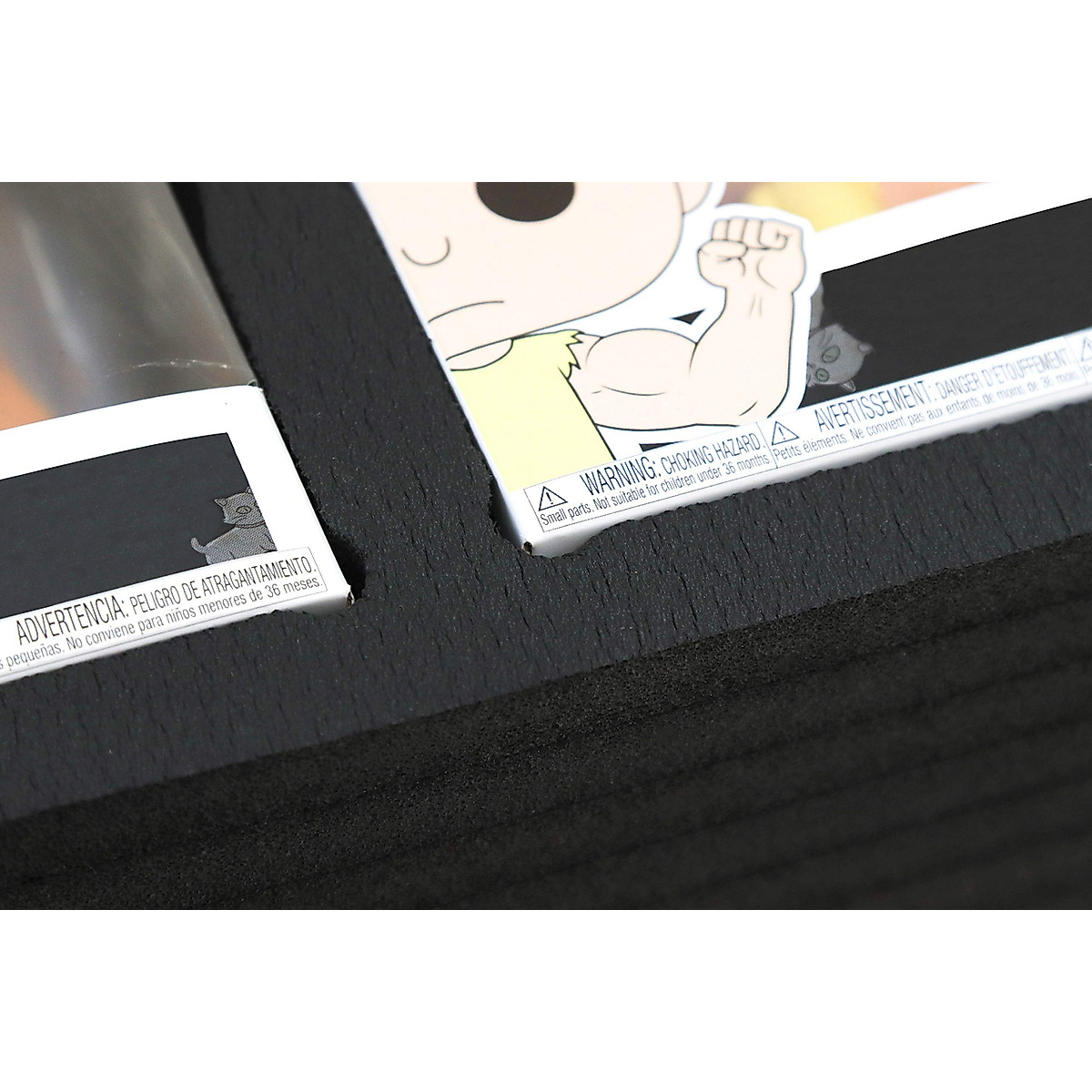 Polar Whale Protective Case Foam Box Organizer for Toy Figurine Collectors Strong Acid Free Compatible with Funko Pop Boxes 10.7 x 14.2 x 4.2 Inches Black Foam 4 Compartments Storage