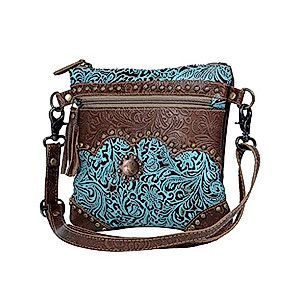 Myra Bag Women's Azure Tooled Brown One Size
