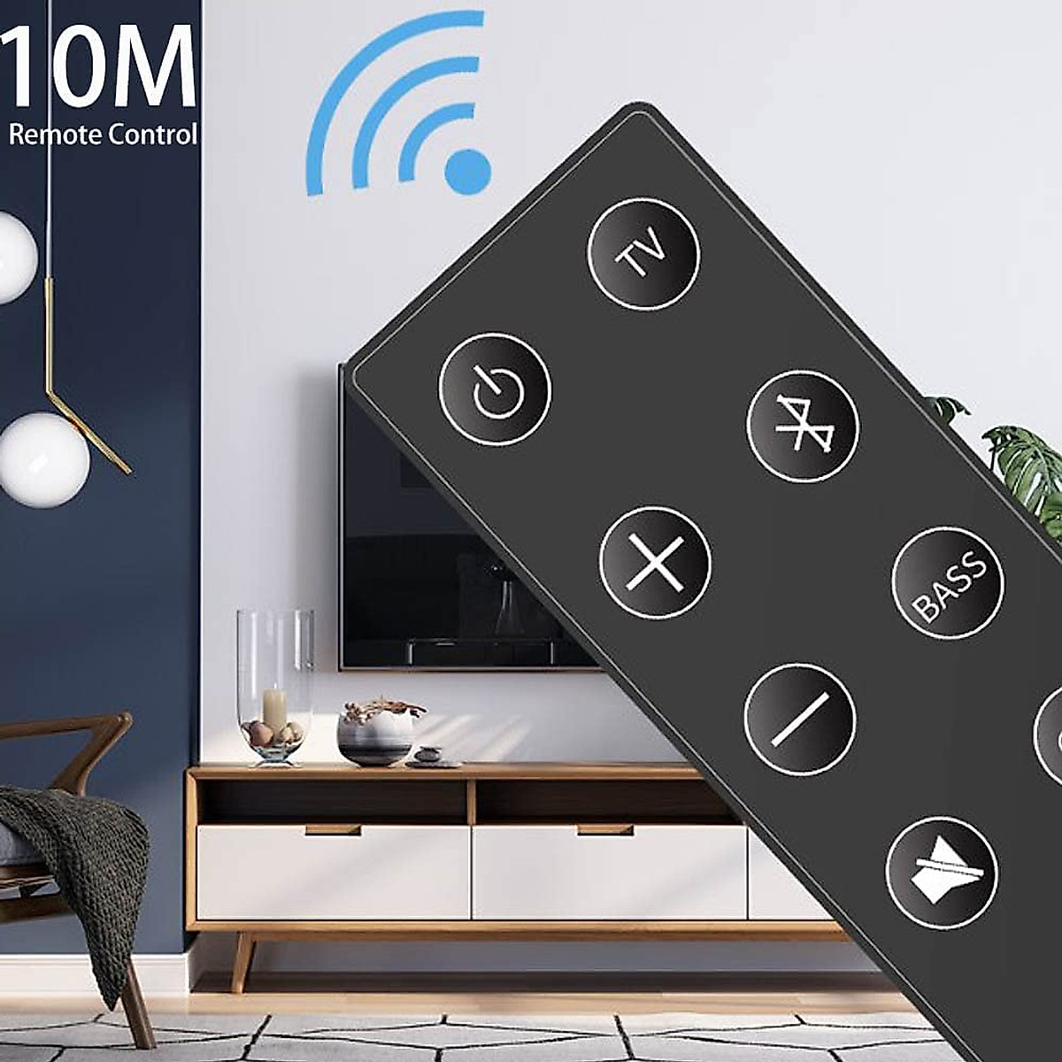 Cuifati Universal Soundbar Remote Control for 5, 10, 15, 10 Series II, 15 Series II ＆ TV Speakers 418775 410376 431974 845194