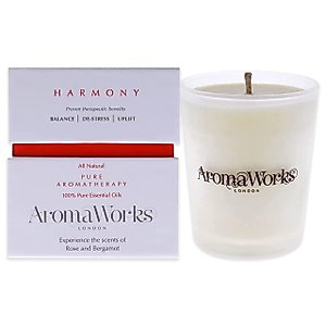 AromaWorks London Harmony Candle | Creates a Calm Enhancing Atmosphere | Provides a Sense of Happiness | Naturally Scented | 100% Pure Essential Oils (2.64 Oz)
