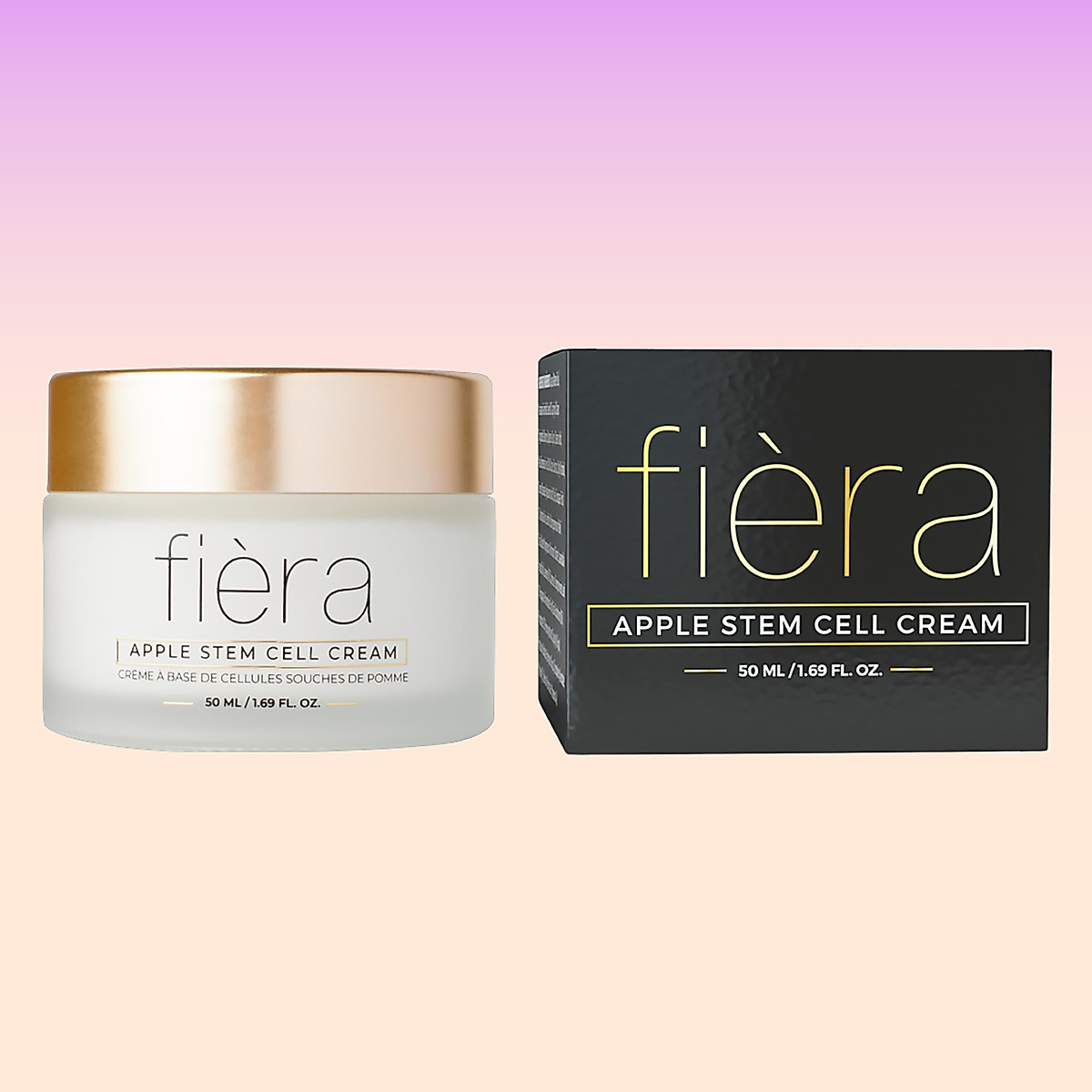 FIÈRA 24-Hour Rejuvenating Face Cream with Apple Stem Cells - Anti-Aging Moisturizer for Mature Skin, Day & Night Hydration, Improves Skin Tone, Texture, and Elasticity - 1.69 FL. OZ. / 50 ML