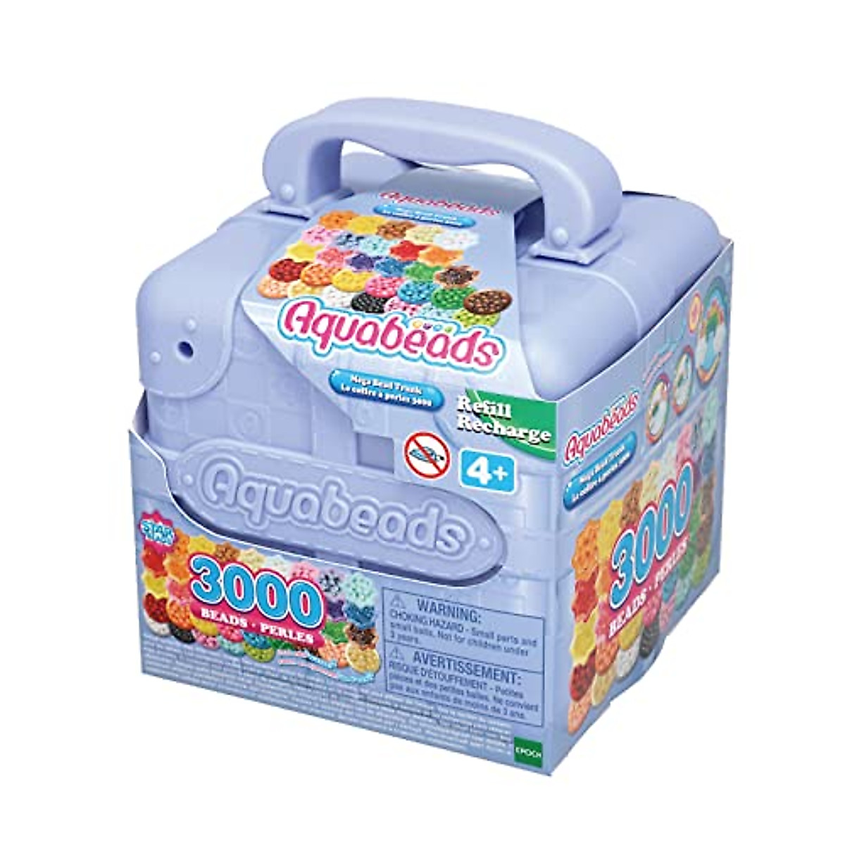 Aquabeads Mega Bead Trunk Refill Pack, Arts & Crafts Bead Refill Kit for Children - Over 3,000 Beads Included