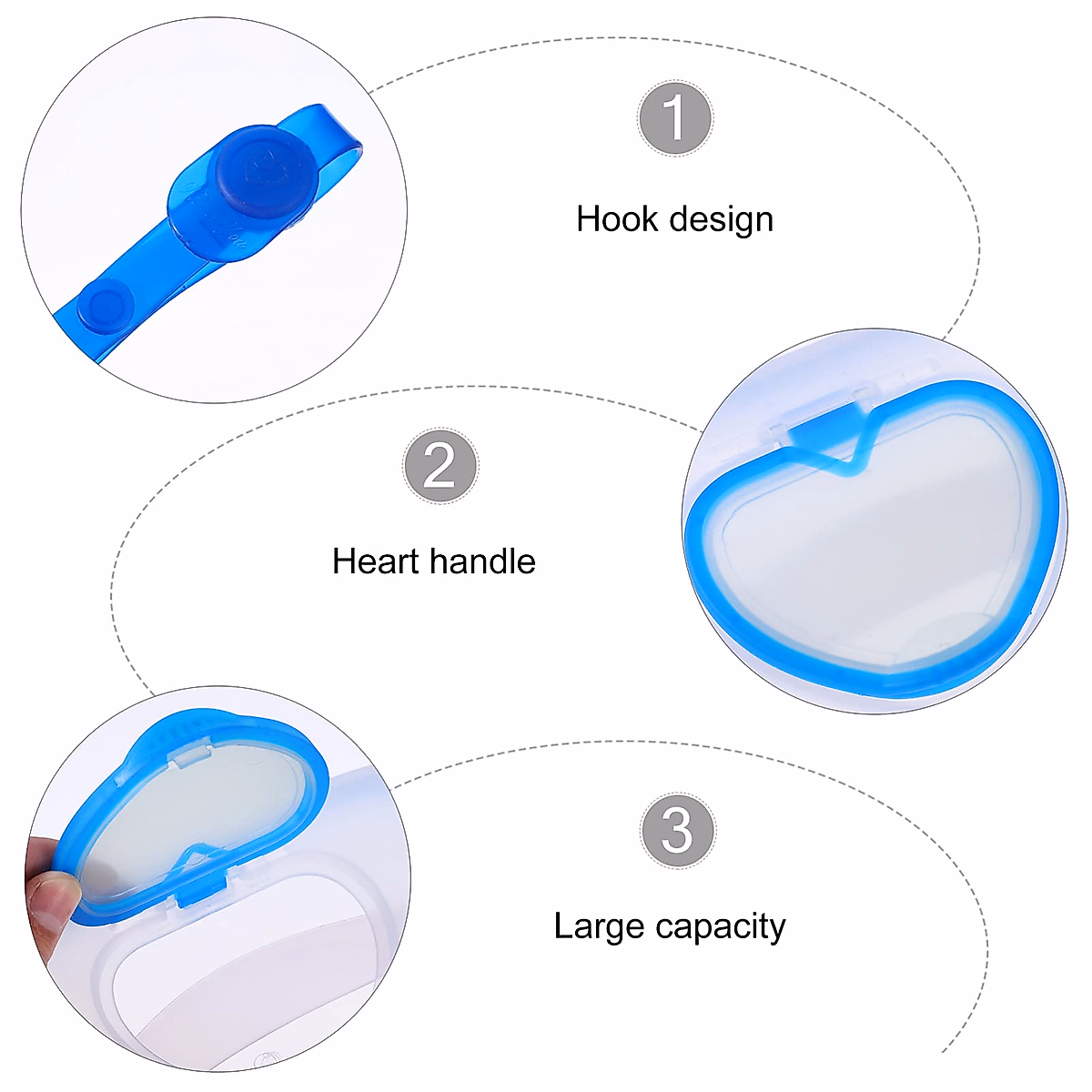 Baby Wipes Dispenser Case Travel Tissue Dispenser Portable Baby Wipe Dispenser Refillable Baby Wipe Diaper Wipe Case for Travel Home Office Pouch Cars Diaper Wipe Holders