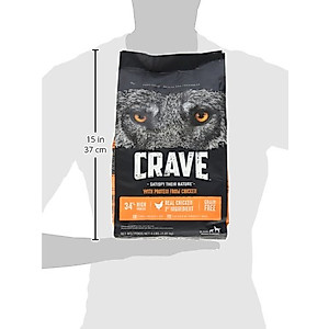 CRAVE Grain Free High Protein Adult Dry Dog Food, Chicken, 4 lb. Bag