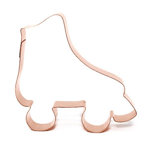 Vintage Roller Skate Cookie Cutter 4 X 4 inches - Handcrafted Copper Cookie Cutter by The Fussy Pup