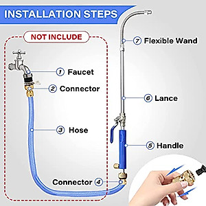 Hydro Jet High Pressure Power Washer Wand for Garden and Dual-Function Undercarriage Cleaner, Surface Cleaner for Pressure Washer