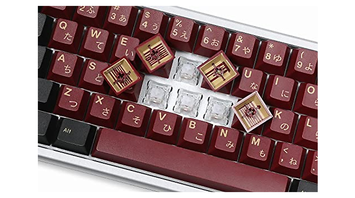 DROP GMK Red Samurai Keycap Set for 65% Keyboards