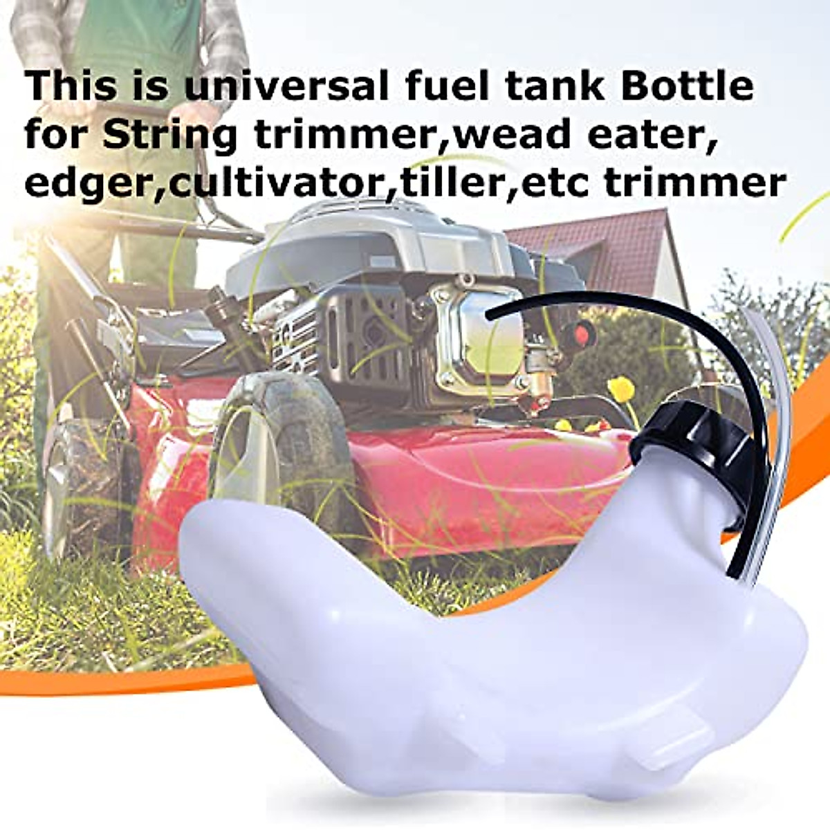 Mtanlo Gas Petrol Fueling Tanks Assemble Cap Bolt Hole for MP429 MP479 TB525EC TB590EC 753-06240 BC5090 CC148 Trimmers Grass Mower with w/ 2 Lines Fuel Replace OEM Part