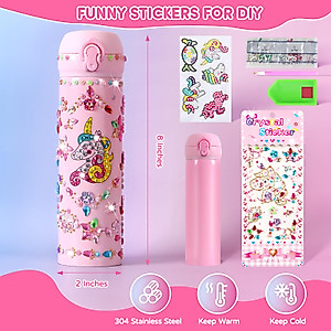 Unicorn Gifts for Girls, 10 PCS Unicorn Toys with Light Up Star Pillow Plush Diary DIY Water Bottle Kits for Girls' Birthday, Christmas and Halloween, Rainbow Unicorn Gift Set for 3-12 Years Old Girls