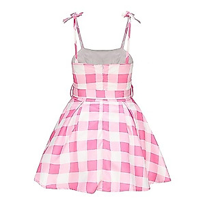 Ruimeier Costume for Girls Movie Cosplay Dress Outfits Kids Party Dress Up with Butterfly Hairpin Floral Necklace Earrings Accessories SD076XL