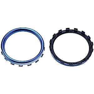 2 x Thumbstick Accent Rings Replacement Parts for Xbox ONE Elite Controller Replacement (Blue)