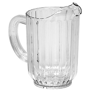 Royal Industries 12 Pitchers Set, Plastic, 60 Oz, Clear