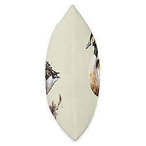 Animal Duck lovers Beautiful Watercolor Duck Portrait Throw Pillow, 18x18, Multicolor