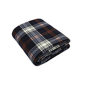 Plaid Fleece Blankets and Throws Bulk Fleece Blankets 24 Pack Plaid Blankets in Bulk for Wedding Guests, Homeless 50x60, 160 GSM