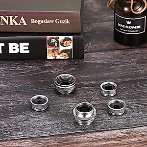 Faucet Adapter Kit, Brass Aerator Adapter Male Female Sink Faucet Adapter Connecting Garden Hose, Water Filter, Hose via Diverter