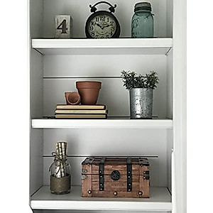 SLPR Alexander Small Wooden Storage Chest Trunk | Decorative Wood Box with Lid | 11" x 7" x 5.5"