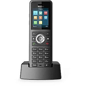 Yealink W59R Cordless Ruggedized DECT IP Phone, Base Station Not Included, 1.8-Inch Color Display, Power Adapter Included